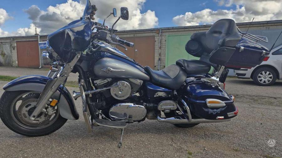 Blue Kawasaki Vulcan 2008 in Klaipeda, with an engine capacity of 1.60 L and mileage of 43 thousand km for 5300 €, photo 4 on AUTOMOTO.COM.LV