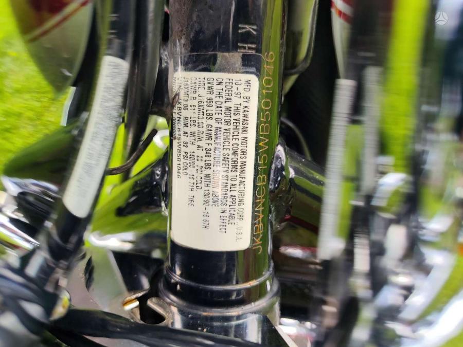 Kawasaki Vulcan 1997 Druskininkai, ar dzinēja tilpumu 0.81 L un nobraukumu 32 tūkst. km par 2650 €, foto 11 vietnē AUTOMOTO.COM.LV