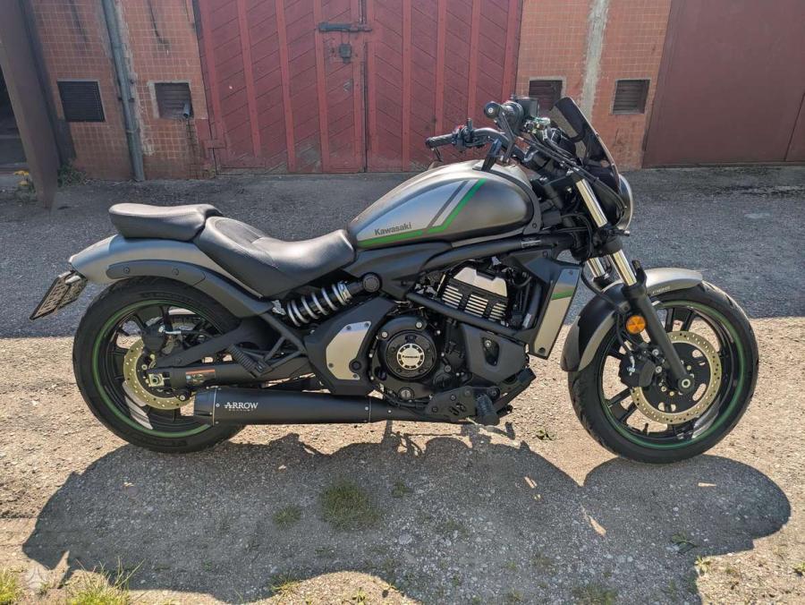 Kawasaki Vulcan 2022 in Klaipeda, with an engine capacity of 0.65 L and mileage of 18 thousand km for 6600 €, photo 4 on AUTOMOTO.COM.LV