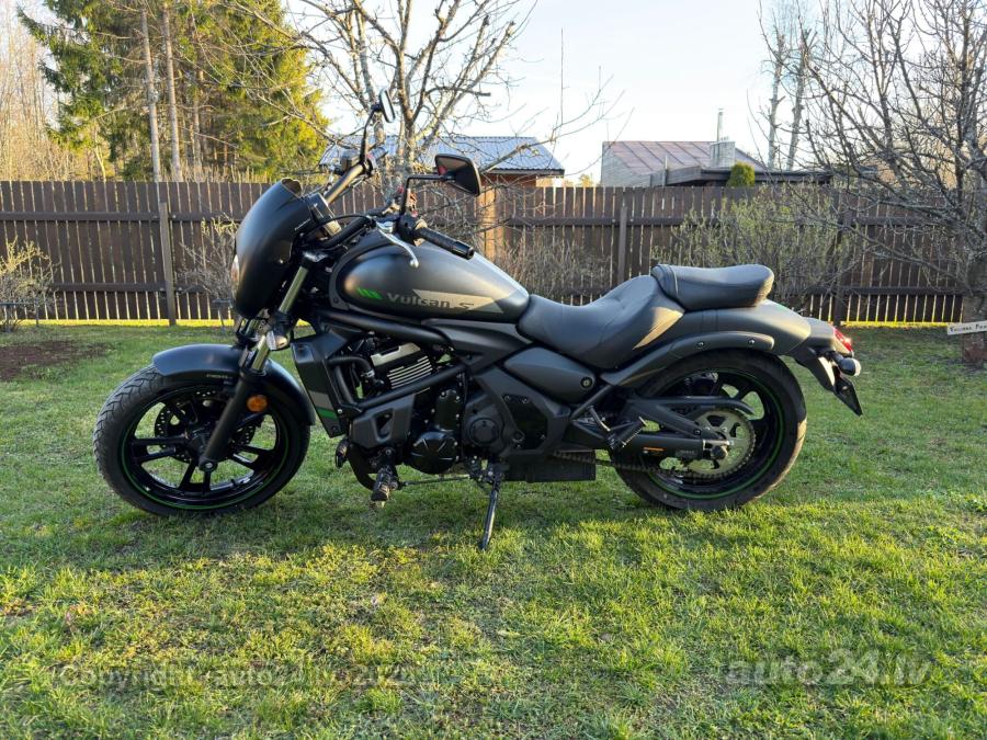 Black Kawasaki Vulcan S 2023 in Tallinn, with an engine capacity of 0.65 L and mileage of 733 thousand km for 6900 €, photo 1 on AUTOMOTO.COM.LV
