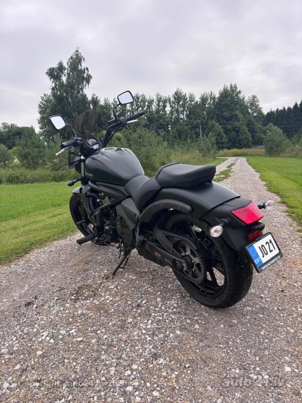 Black Kawasaki Vulcan S 2023 in Tallinn, with an engine capacity of 0.65 L and mileage of 9 thousand km for 7099 €, photo 4 on AUTOMOTO.COM.LV