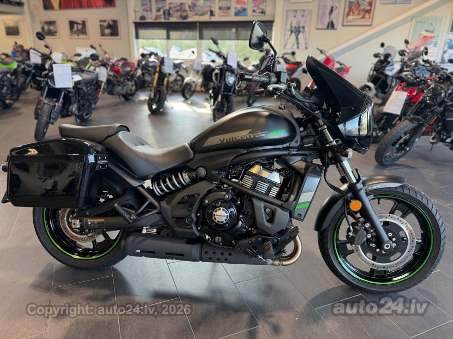 Black Kawasaki Vulcan S 2025 in Tallinn, with an engine capacity of 0.65 L and mileage of 5 thousand km for 6990 €, photo 3 on AUTOMOTO.COM.LV