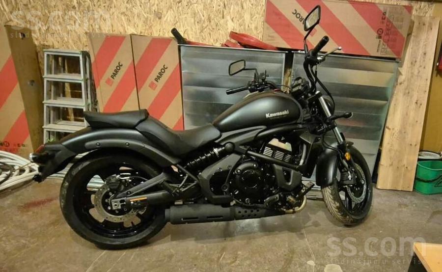 Kawasaki Vulcan S 2024 in Valmiera, with an engine capacity of 0.65 L and mileage of 0 thousand km for 6350 €, photo 4 on AUTOMOTO.COM.LV