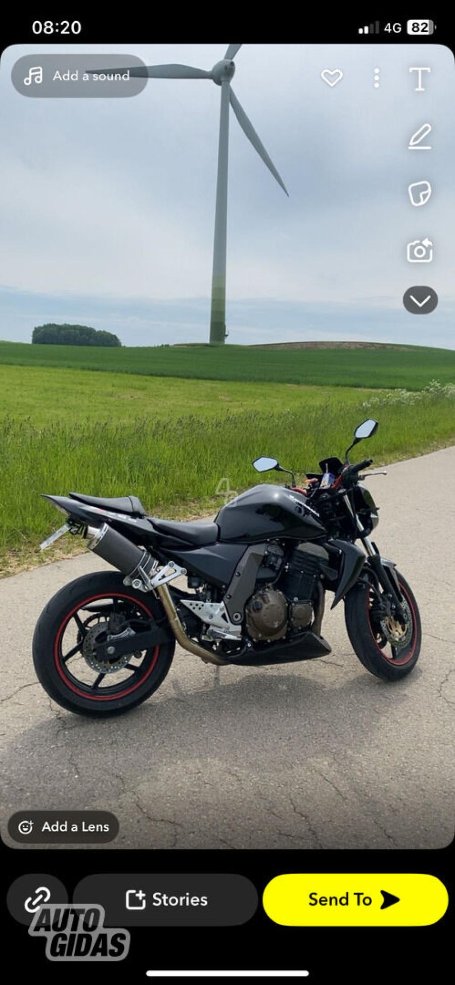Melns Kawasaki Z 2004 Telšiai, ar dzinēja tilpumu 0.75 L un nobraukumu 70 tūkst. km par 3000 €, foto 5 vietnē AUTOMOTO.COM.LV