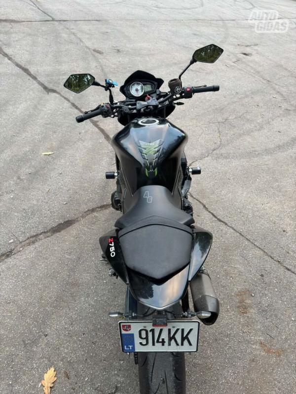 Melns Kawasaki Z 2008 Kauņa, ar dzinēja tilpumu 0.75 L un nobraukumu 52 tūkst. km par 3100 €, foto 9 vietnē AUTOMOTO.COM.LV