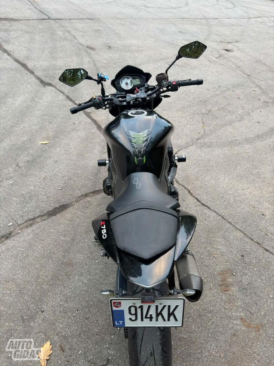 Melns Kawasaki Z 2008 Kauņa, ar dzinēja tilpumu 0.75 L un nobraukumu 52 tūkst. km par 3050 €, foto 9 vietnē AUTOMOTO.COM.LV