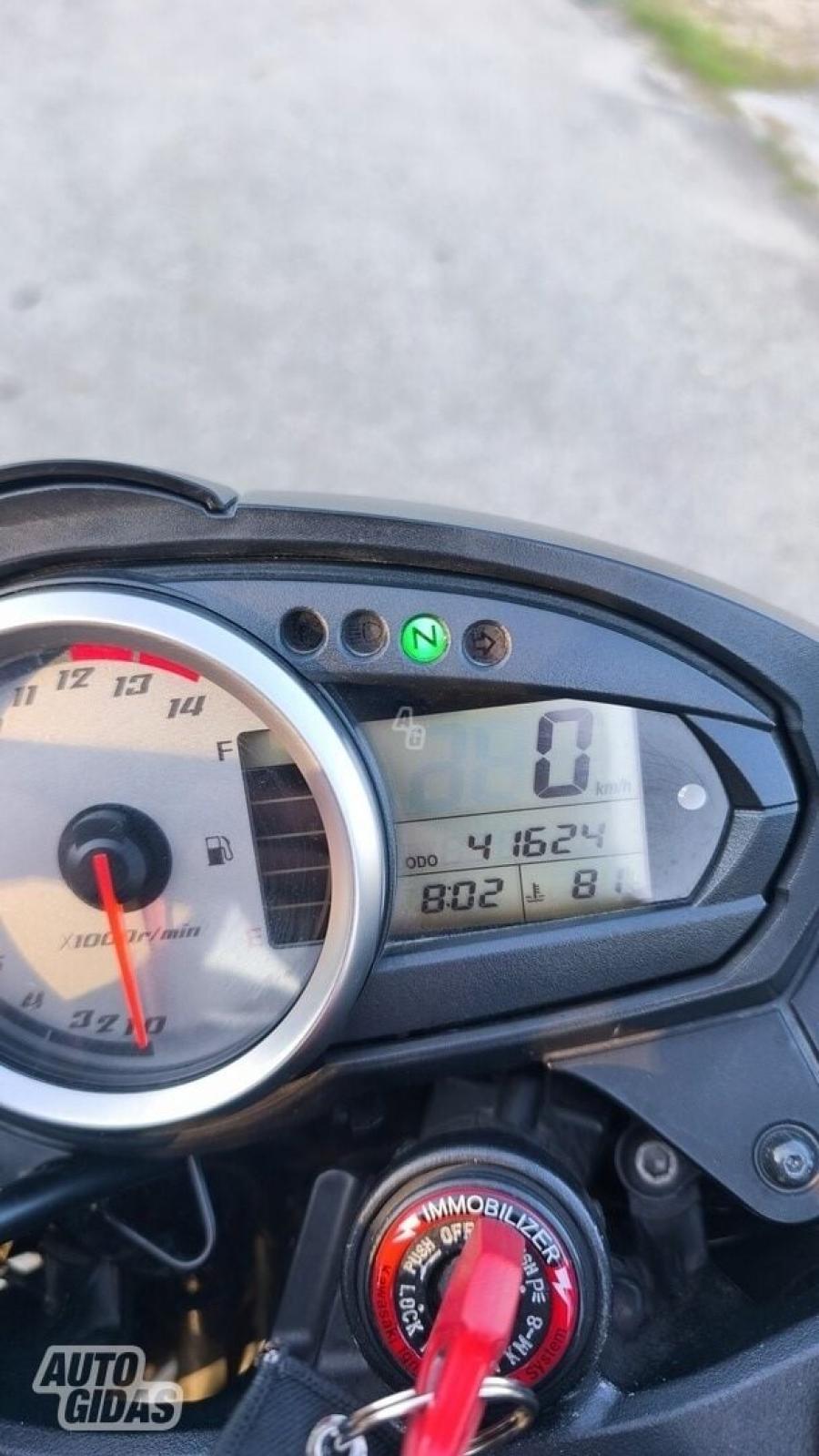 Black Kawasaki Z 2009 in Alytus, with an engine capacity of 0.75 L and mileage of 42 thousand km for 3100 €, photo 9 on AUTOMOTO.COM.LV
