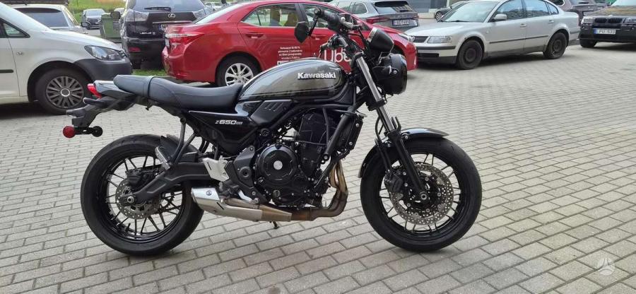Black Kawasaki Z 2024 in Vilnius, with an engine capacity of 0.65 L and mileage of 4 thousand km for 3900 €, photo 3 on AUTOMOTO.COM.LV