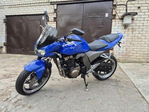 Blue Kawasaki Z 2004 in Alytus, with an engine capacity of 0.75 L and mileage of 36 thousand km for 2650 €, photo  on AUTOMOTO.COM.LV