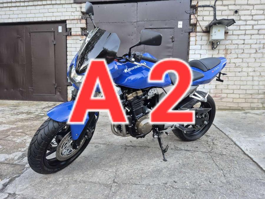 Blue Kawasaki Z 2005 in Alytus, with an engine capacity of 0.75 L and mileage of 30 thousand km for 2970 €, photo 1 on AUTOMOTO.COM.LV