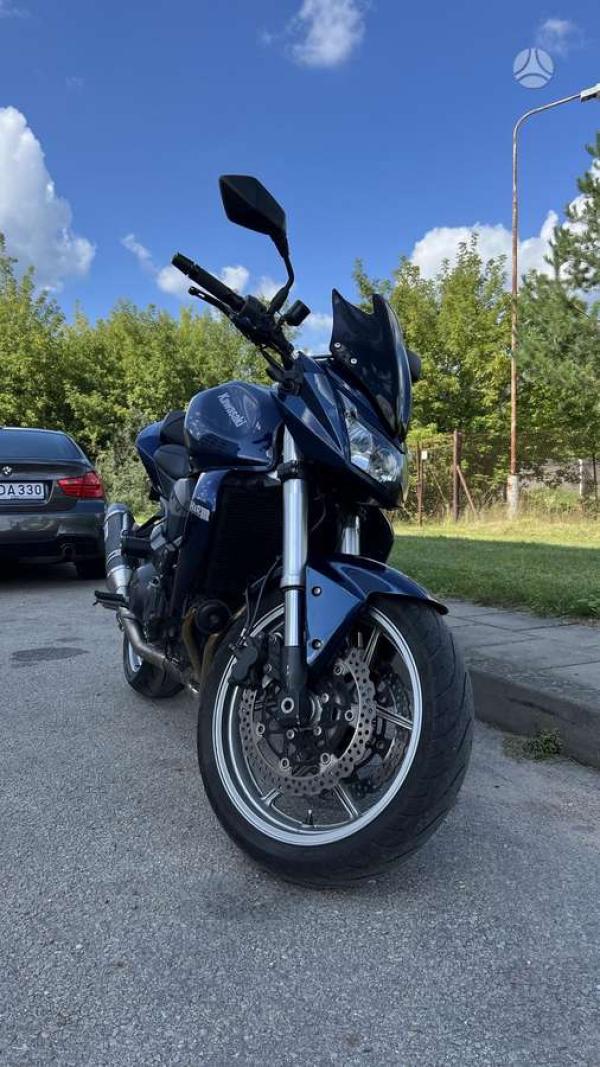 Blue Kawasaki Z 2008 in Vilnius, with an engine capacity of 0.75 L and mileage of 75 thousand km for 3300 €, photo 2 on AUTOMOTO.COM.LV