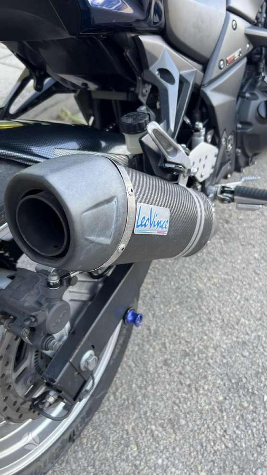 Blue Kawasaki Z 2008 in Vilnius, with an engine capacity of 0.75 L and mileage of 75 thousand km for 3300 €, photo 12 on AUTOMOTO.COM.LV