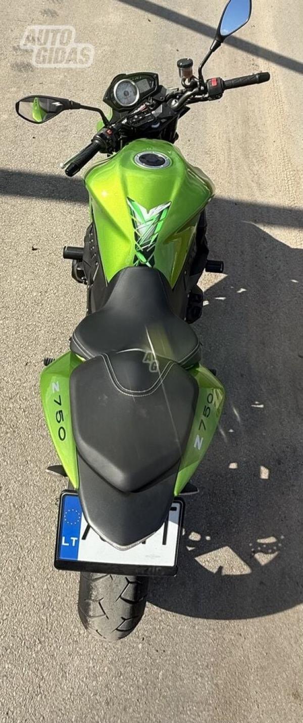 Kawasaki Z 2012 in Marijampole, with an engine capacity of 0.75 L and mileage of 24 thousand km for 3800 €, photo 6 on AUTOMOTO.COM.LV