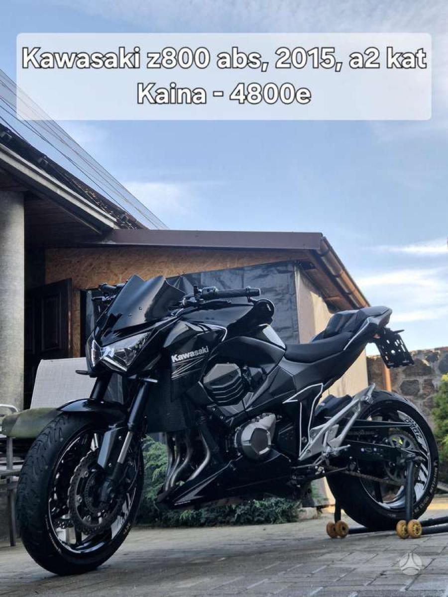 Kawasaki Z 2013 in Prienai, with an engine capacity of 0.80 L and mileage of 38 thousand km for 4800 €, photo 26 on AUTOMOTO.COM.LV