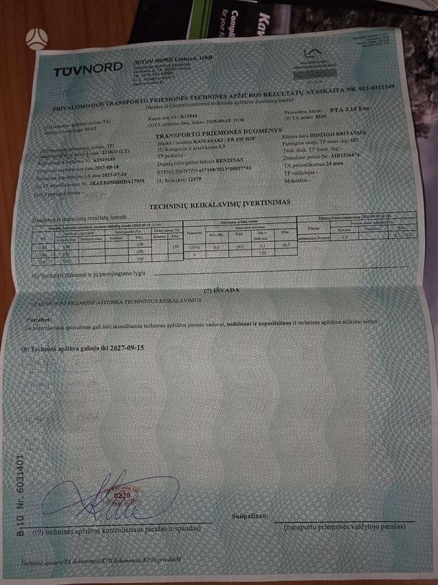 Kawasaki Z 2017 Ignalina, ar dzinēja tilpumu 0.65 L un nobraukumu 12 tūkst. km par 3700 €, foto 5 vietnē AUTOMOTO.COM.LV