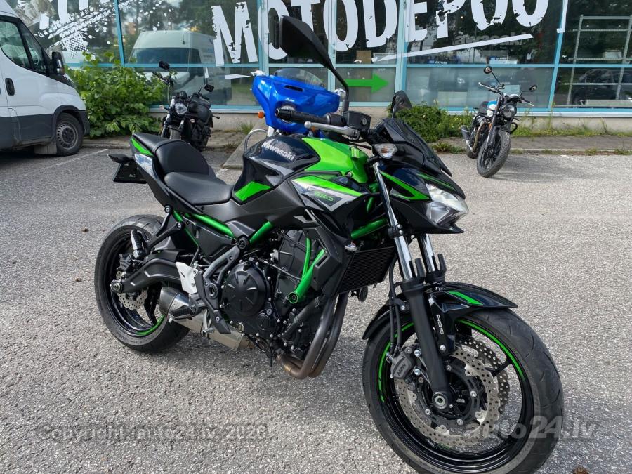 Black Kawasaki Z650 2022 in Tallinn, with an engine capacity of 0.65 L and mileage of 5 thousand km for 5900 €, photo 1 on AUTOMOTO.COM.LV
