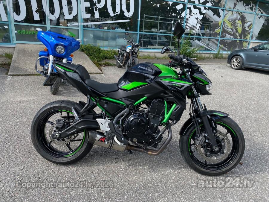 Black Kawasaki Z650 2022 in Tallinn, with an engine capacity of 0.65 L and mileage of 5 thousand km for 5900 €, photo 4 on AUTOMOTO.COM.LV