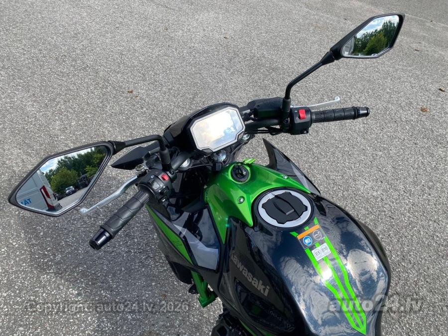 Black Kawasaki Z650 2022 in Tallinn, with an engine capacity of 0.65 L and mileage of 5 thousand km for 5900 €, photo 9 on AUTOMOTO.COM.LV