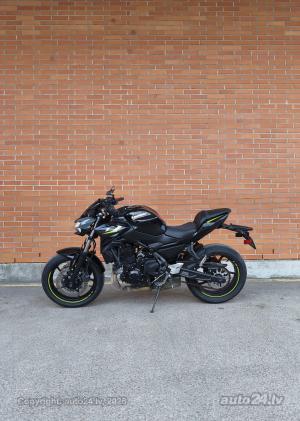 Melns Kawasaki Z650 2024 Tallina, ar dzinēja tilpumu 0.65 L un nobraukumu 12 tūkst. km par 6000 €, foto  vietnē AUTOMOTO.COM.LV