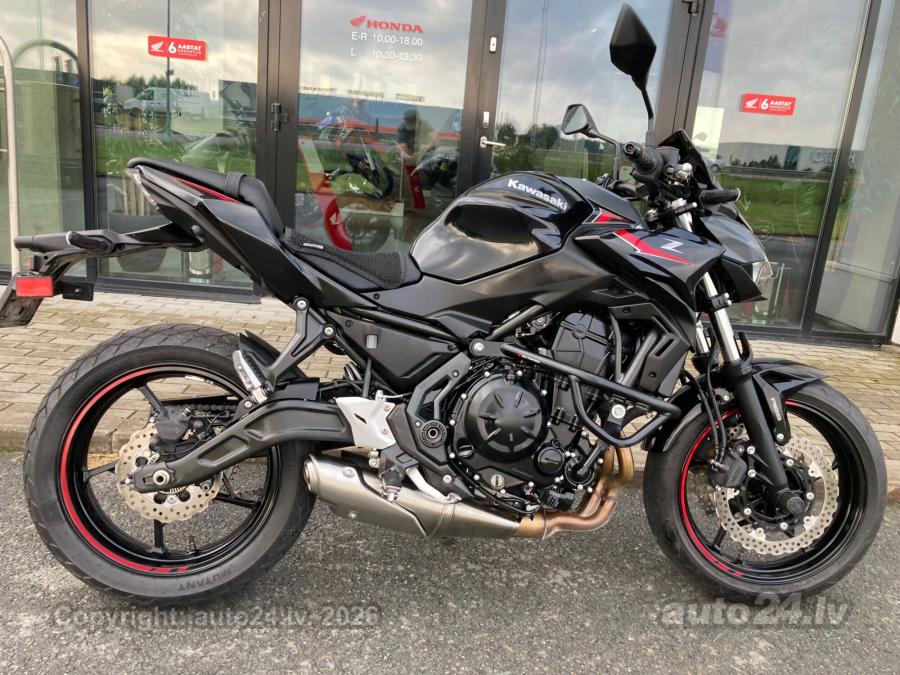 Черный Кавасаки Z650 2025 в Таллин, объемом двигателя 0.65 л и пробегом 4 тыс. км за 6490 €, фото 7 на AUTOMOTO.COM.LV