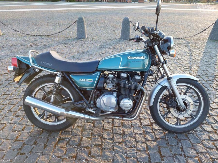 Zaļš Kawasaki Z650 1983 Klaipėda, ar dzinēja tilpumu 0.65 L un nobraukumu 62 tūkst. km par 2500 €, foto 4 vietnē AUTOMOTO.COM.LV