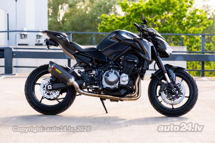 Black Kawasaki Z900 2018 in Tartu, with an engine capacity of 0.95 L and mileage of 33 thousand km for 4999 €, photo 16 on AUTOMOTO.COM.LV