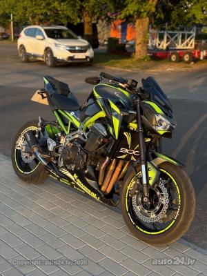 Black Kawasaki Z900 2018 in Parnu, with an engine capacity of 0.95 L and mileage of 18 thousand km for 5890 €, photo  on AUTOMOTO.COM.LV
