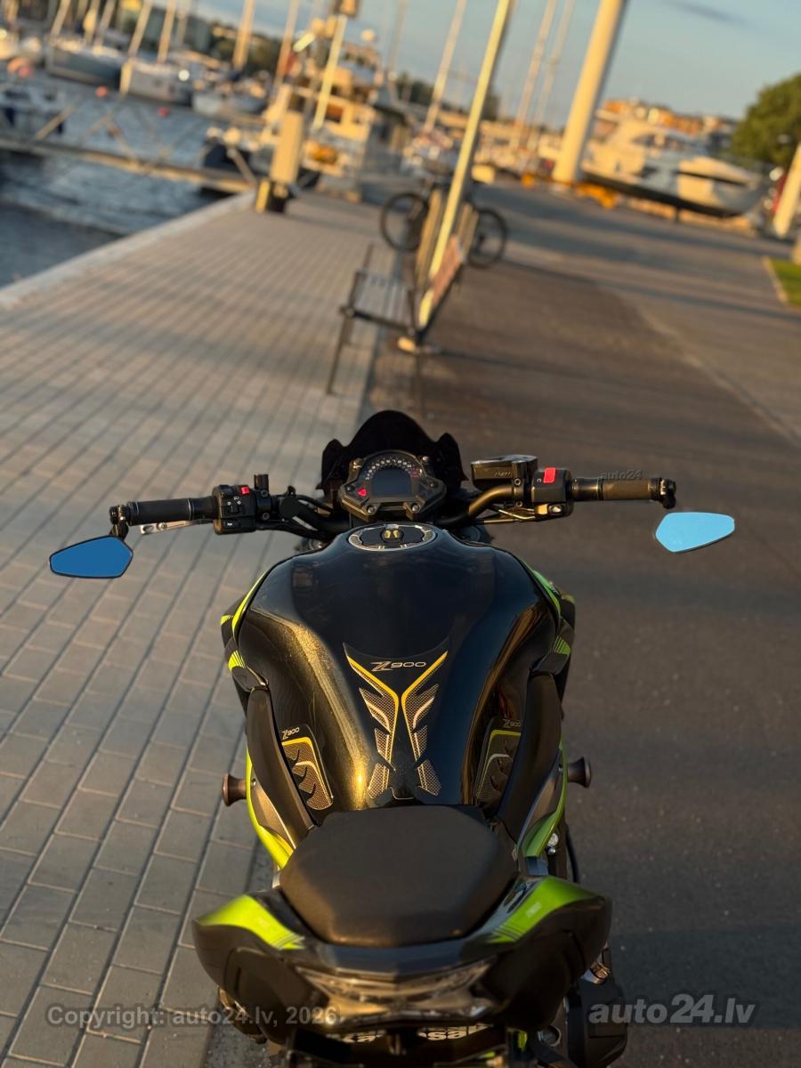 Black Kawasaki Z900 2018 in Parnu, with an engine capacity of 0.95 L and mileage of 18 thousand km for 5890 €, photo 14 on AUTOMOTO.COM.LV
