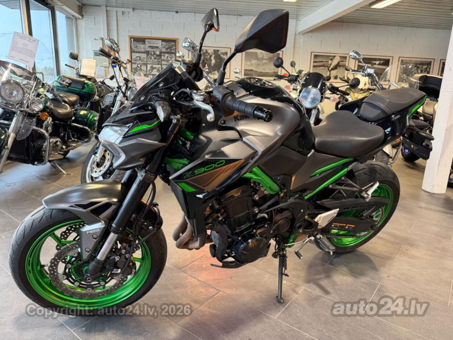 Black Kawasaki Z900 2023 in Tallinn, with an engine capacity of 0.95 L and mileage of 13 thousand km for 7490 €, photo 12 on AUTOMOTO.COM.LV