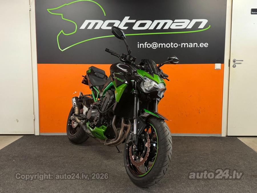 Black Kawasaki Z900 2023 in Tartu, with an engine capacity of 0.95 L and mileage of 20 thousand km for 6490 €, photo 1 on AUTOMOTO.COM.LV