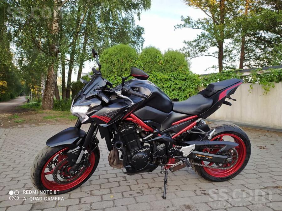Kawasaki Z900 2021 in Riga, with an engine capacity of 0.95 L and mileage of 0 thousand km for 6700 €, photo 10 on AUTOMOTO.COM.LV