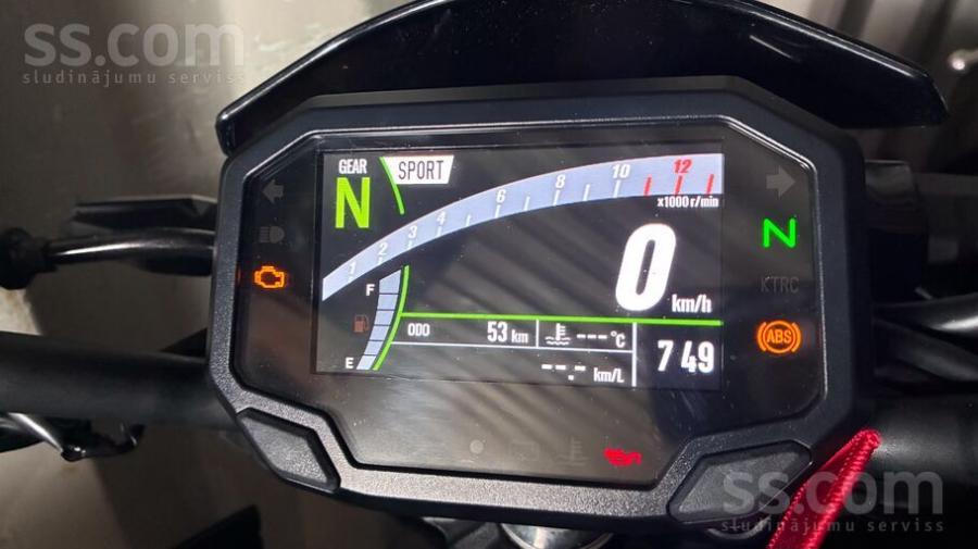 Kawasaki Z900 2023 in Riga, with an engine capacity of 0.95 L and mileage of 0 thousand km for 6950 €, photo 10 on AUTOMOTO.COM.LV