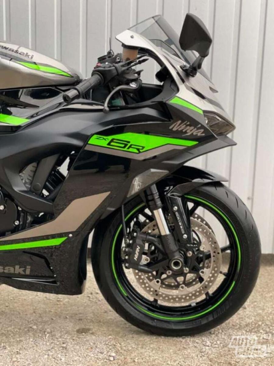 Pelēks Kawasaki Zx-6R 2023 Marijampole, ar dzinēja tilpumu 0.64 L un nobraukumu 4 tūkst. km par 10200 €, foto 14 vietnē AUTOMOTO.COM.LV