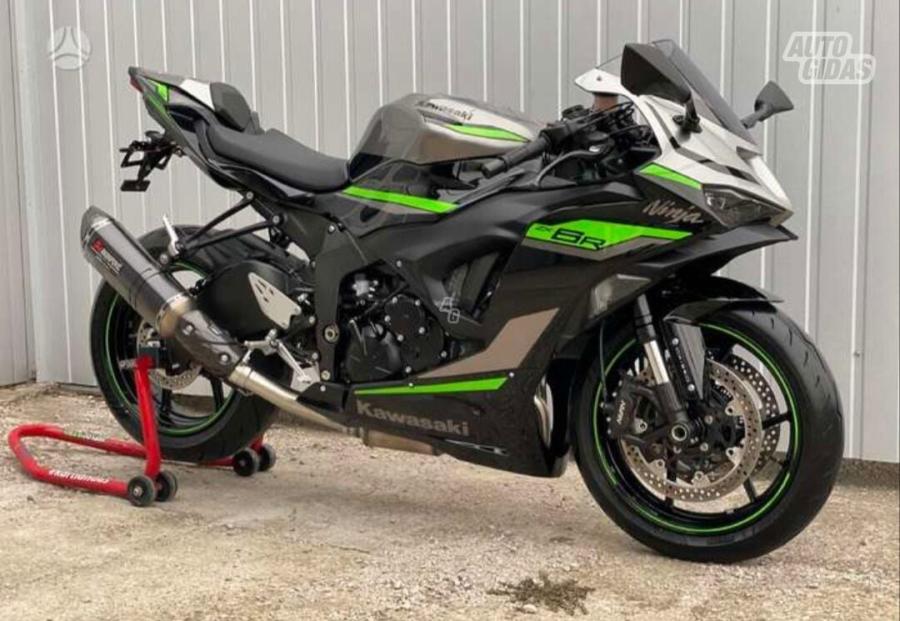 Pelēks Kawasaki Zx-6R 2023 Marijampole, ar dzinēja tilpumu 0.64 L un nobraukumu 4 tūkst. km par 10200 €, foto 19 vietnē AUTOMOTO.COM.LV