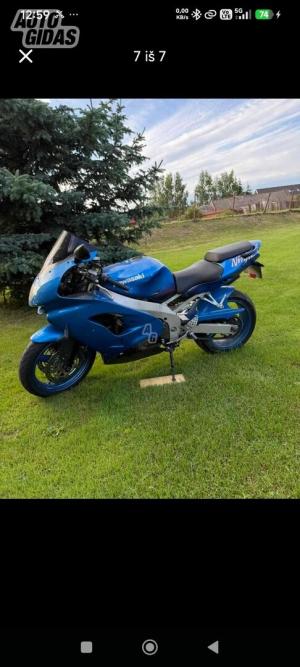 Zils Kawasaki ZX-9R 1999 Pakruojis, ar dzinēja tilpumu 0.90 L un nobraukumu 0 tūkst. km par 1750 €, foto  vietnē AUTOMOTO.COM.LV
