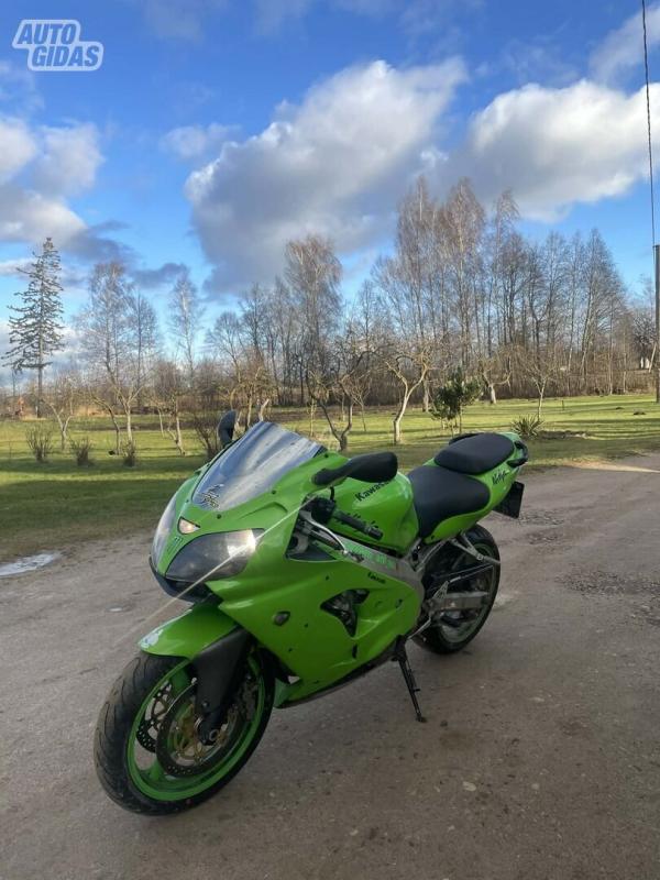 Green Kawasaki ZX-9R 2001 in Lazdijai, with an engine capacity of 0.90 L and mileage of 56 thousand km for 1000 €, photo 2 on AUTOMOTO.COM.LV
