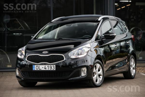 Black Kia Carens 2013 in Jelgava, with an engine capacity of 1.70 L and mileage of 0 thousand km for 7490 €, photo 1 on AUTOMOTO.COM.LV