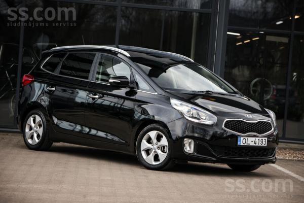 Black Kia Carens 2013 in Jelgava, with an engine capacity of 1.70 L and mileage of 0 thousand km for 7490 €, photo 2 on AUTOMOTO.COM.LV