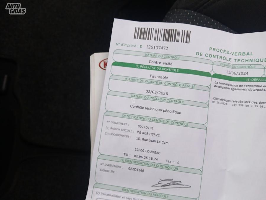 Белый Киа Каренс 2014 в Таураге, объемом двигателя 1.70 л и пробегом 275 тыс. км за 5250 €, фото 34 на AUTOMOTO.COM.LV