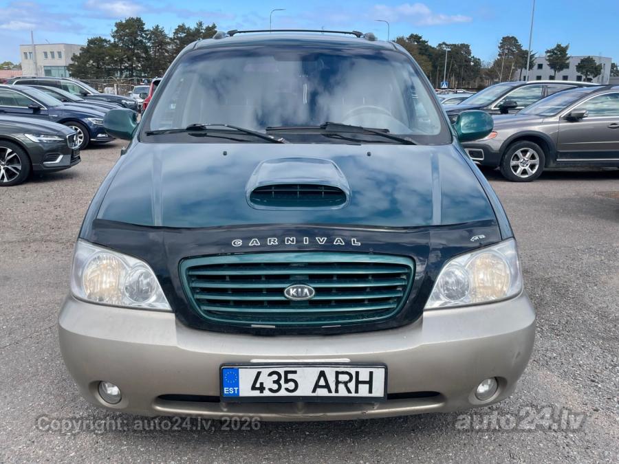 Green Kia Carnival 2002 in Tallinn, with an engine capacity of 2.90 L and mileage of 170 thousand km for 1850 €, photo 6 on AUTOMOTO.COM.LV