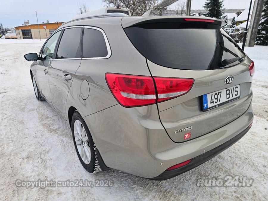 Beige Kia Ceed 2017 in Paide, with an engine capacity of 1.60 L and mileage of 101 thousand km for 8950 €, photo 6 on AUTOMOTO.COM.LV
