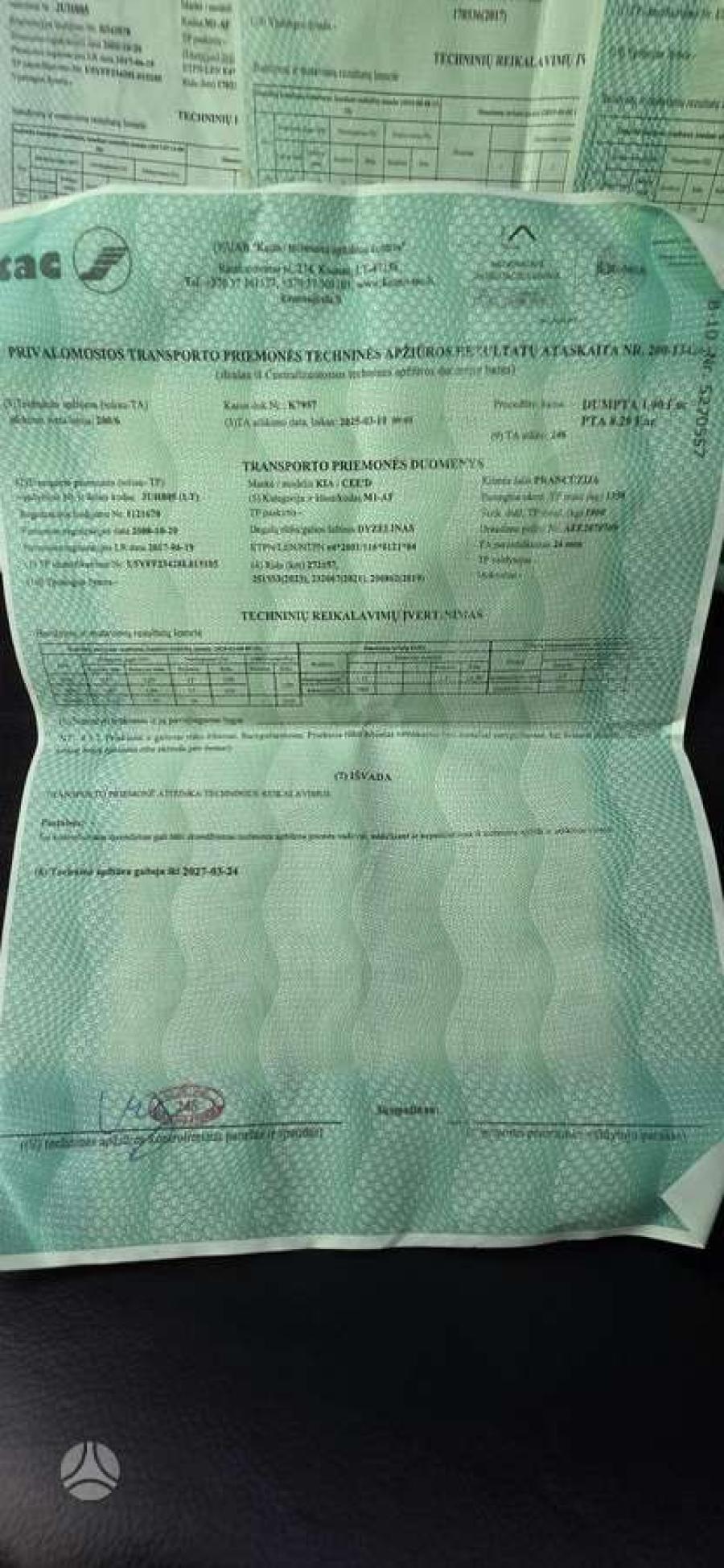 Melns Kia Ceed 2008 Kauņa, ar dzinēja tilpumu 1.58 L un nobraukumu 280 tūkst. km par 1990 €, foto 29 vietnē AUTOMOTO.COM.LV