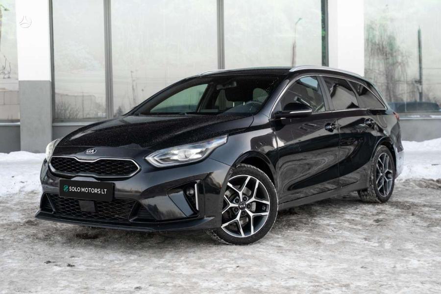 Black Kia Ceed 2019 in Vilnius, with an engine capacity of 1.60 L and mileage of 107 thousand km for 11950 €, photo 1 on AUTOMOTO.COM.LV