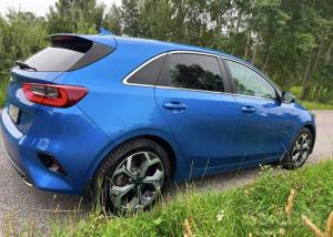 Blue Kia Ceed 2019 in Riga, with an engine capacity of 1.40 L and mileage of 108 thousand km for 13000 €, photo 10 on AUTOMOTO.COM.LV