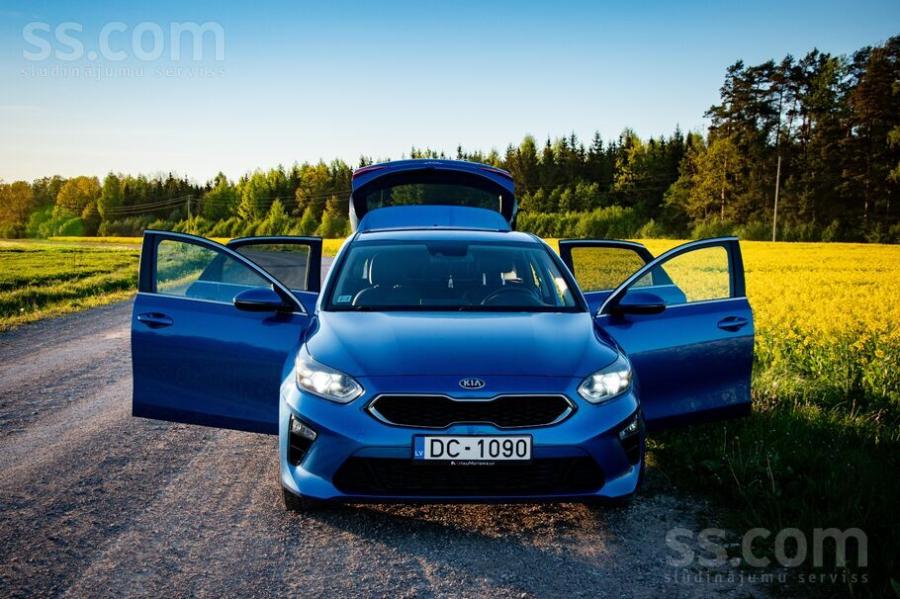 Blue Kia Ceed 2020 in Jelgava, with an engine capacity of 1.50 L and mileage of 89 thousand km for 13500 €, photo 1 on AUTOMOTO.COM.LV