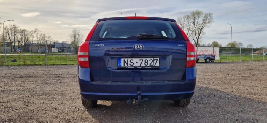 Blue Kia Ceed 2009 in Riga, with an engine capacity of 1.60 L and mileage of 262 thousand km for 3150 €, photo 32 on AUTOMOTO.COM.LV