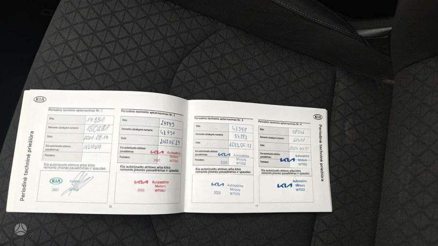 Blue Kia Ceed 2020 in Kaunas, with an engine capacity of 1.35 L and mileage of 94 thousand km for 13200 €, photo 36 on AUTOMOTO.COM.LV