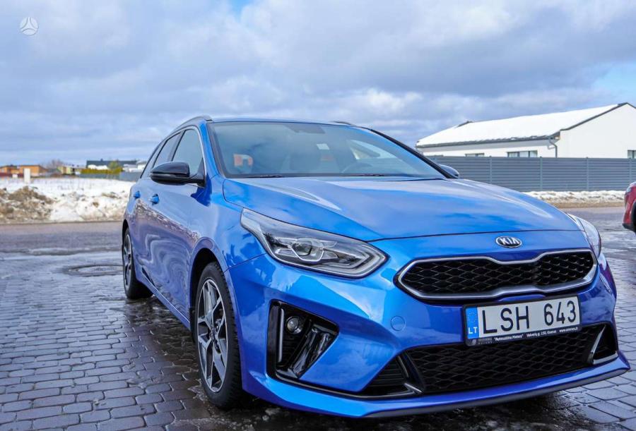 Blue Kia Ceed 2021 in Kaunas, with an engine capacity of 1.35 L and mileage of 78 thousand km for 17000 €, photo 8 on AUTOMOTO.COM.LV