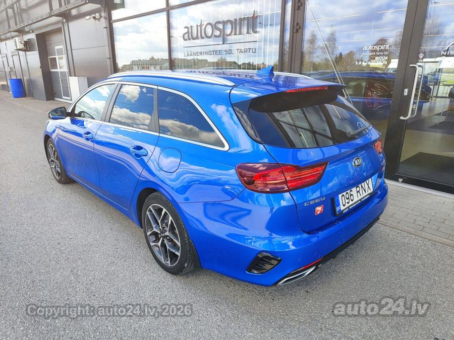 Blue Kia Ceed 2021 in Tallinn, with an engine capacity of 1.50 L and mileage of 122 thousand km for 14990 €, photo 4 on AUTOMOTO.COM.LV