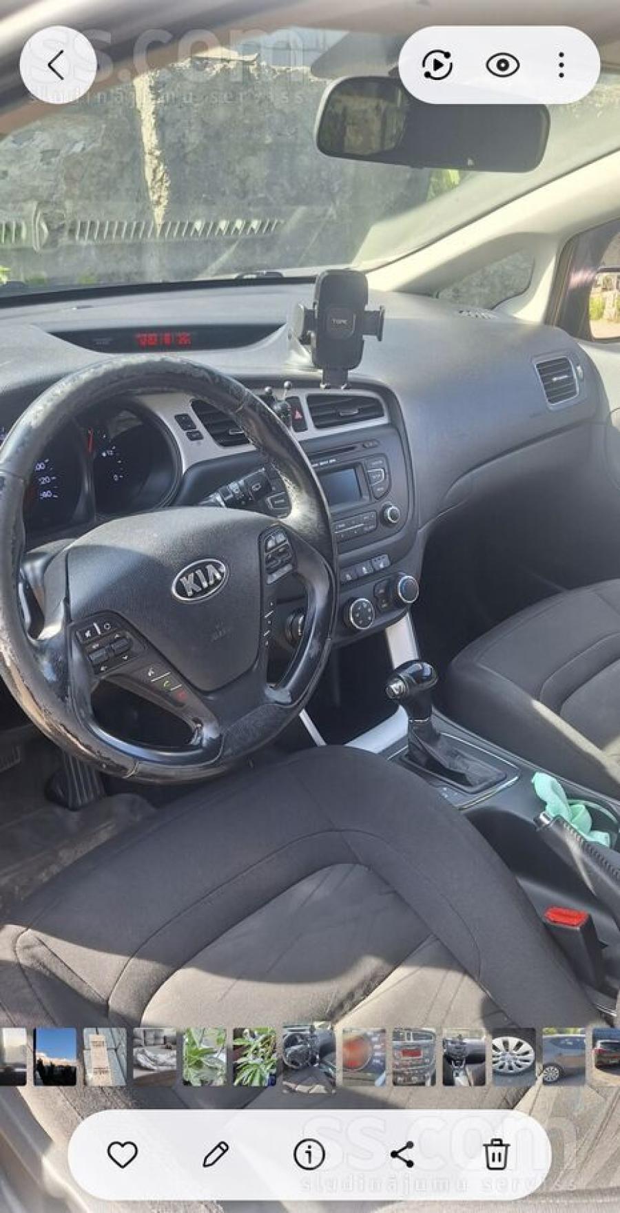 Brown Kia Ceed 2013 in Riga, with an engine capacity of 1.60 L and mileage of 250 thousand km for 4800 €, photo 8 on AUTOMOTO.COM.LV